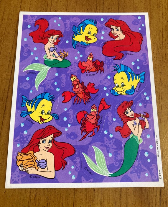 The Little Mermaid Ariel Flounder Sebastian Stickers - Etsy