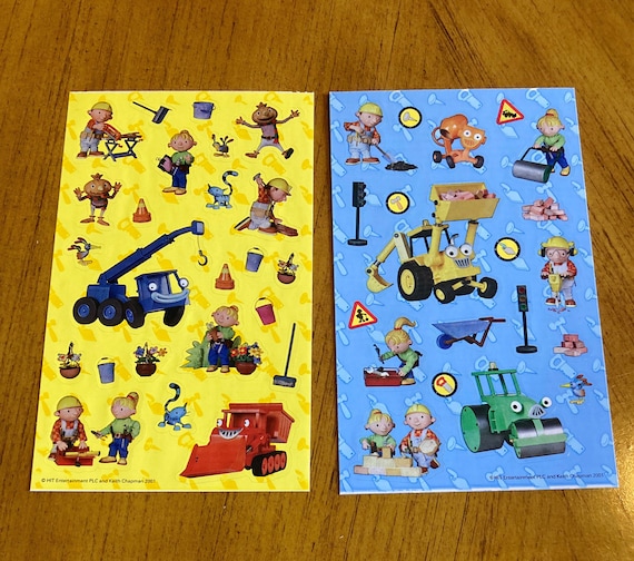 Vintage Bob the Builder Sticker Sheet | Etsy