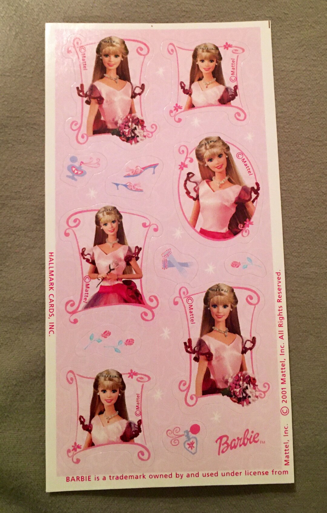 Vintage BARBIE Sticker Sheet - Etsy