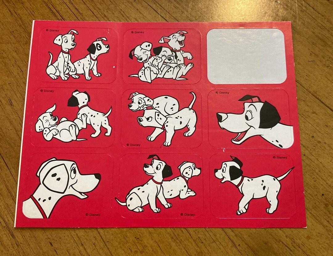 DISCOUNTED 101 Dalmatians Vintage Stickers - Etsy