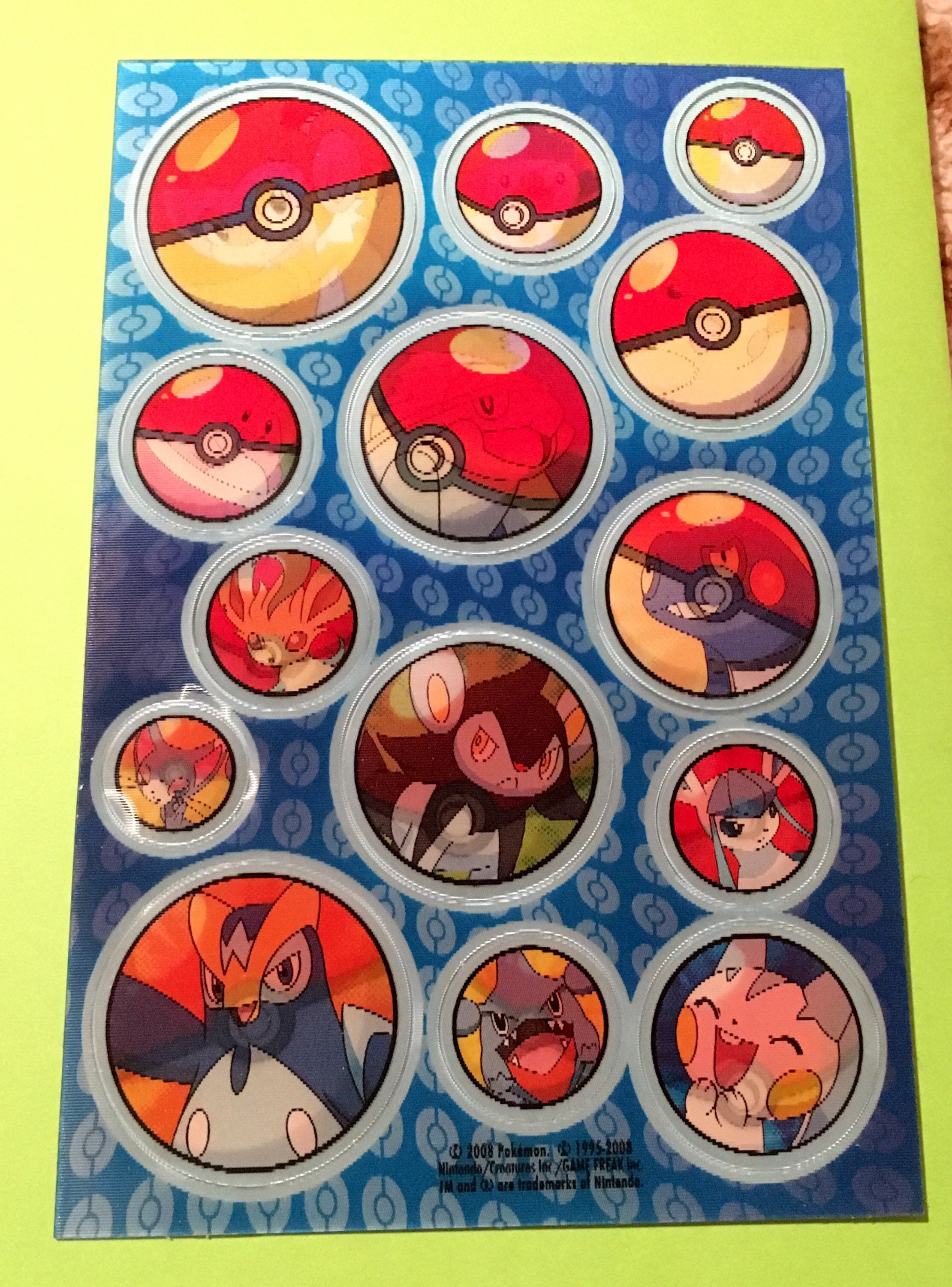 Pokemon Pokeball Hologram 3D Stickers | Etsy