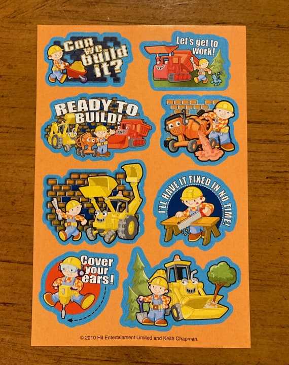 Vintage Bob the Builder Sticker Sheet - Etsy