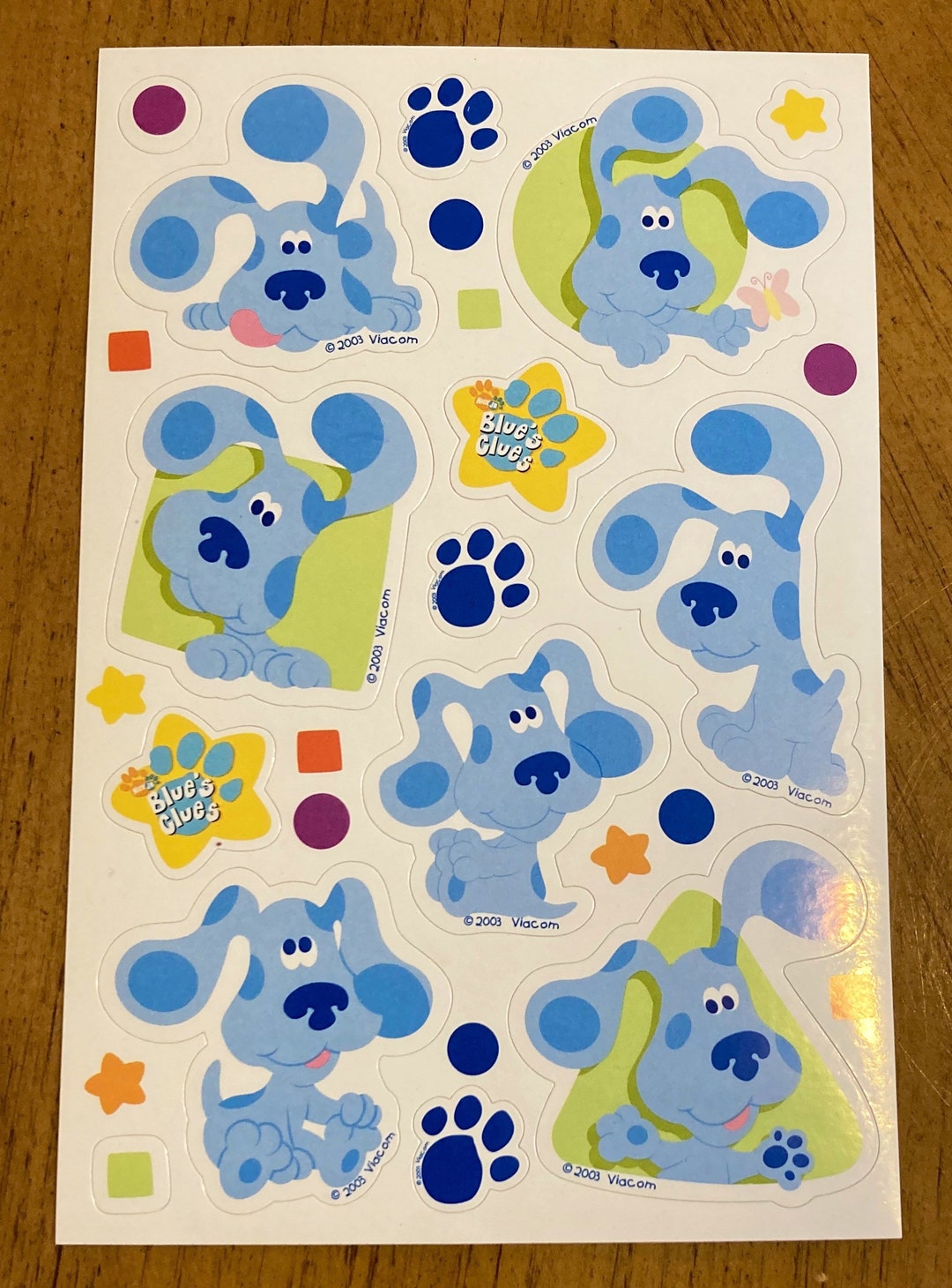 Vintage Blues Clues Stickers - Etsy