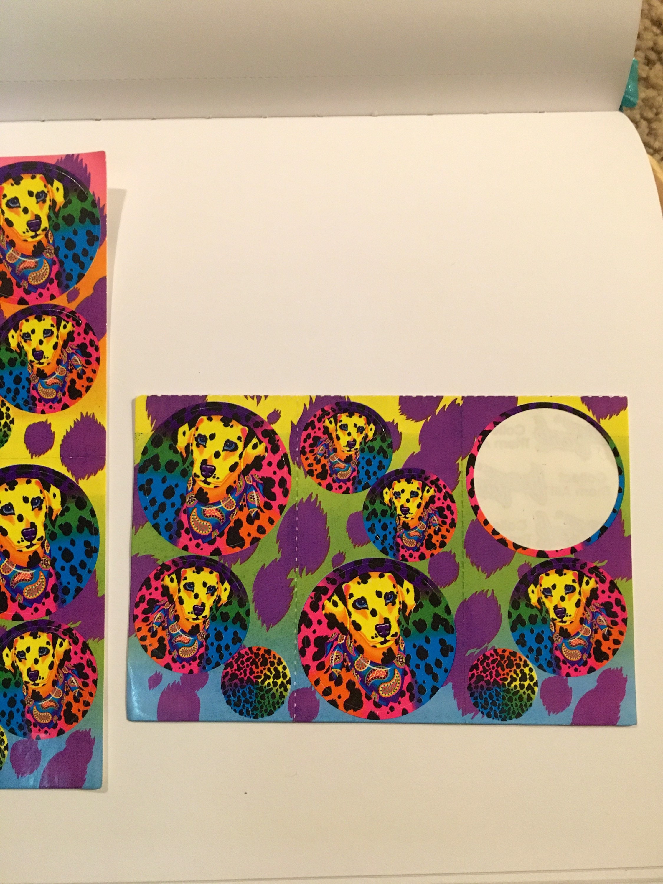 SET of Vintage Lisa Frank Dalmatian Sticker Sheets | Etsy