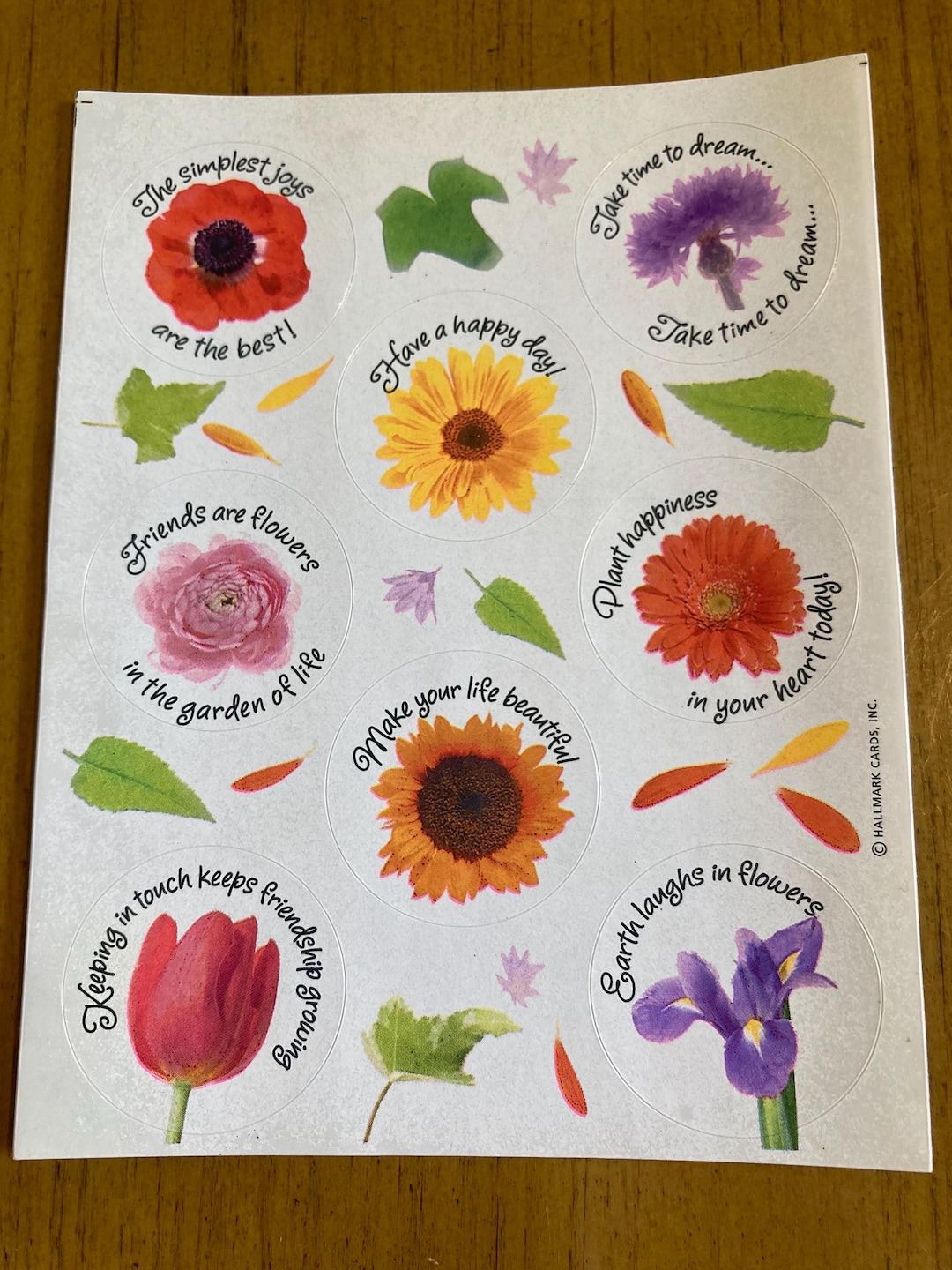 Plant Lovers Flower Pen Pal Sticker Sheet - Etsy