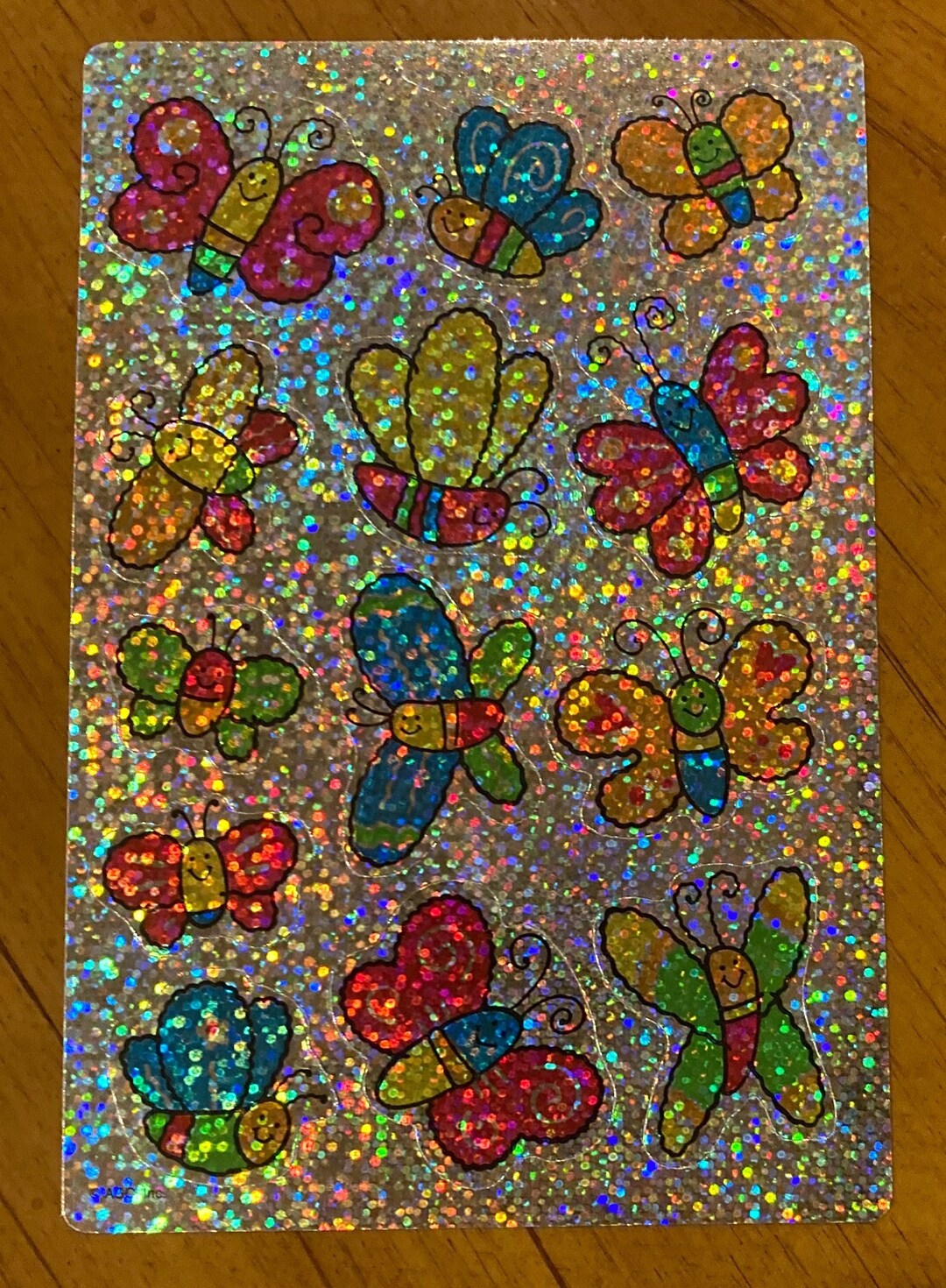 Holo Iridescent Colorful Shiny Butterfly Sticker Sheet - Etsy