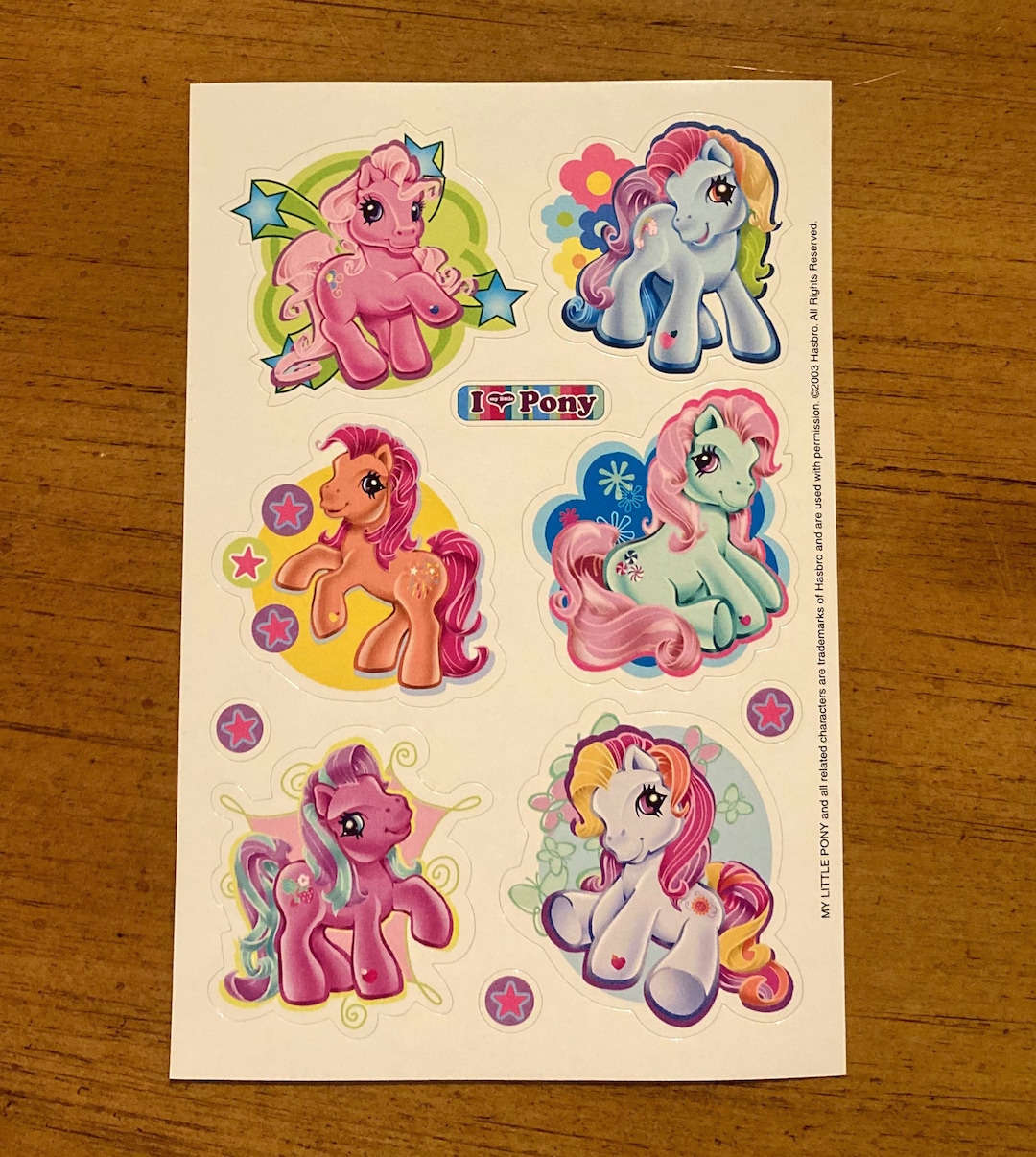 My Little Pony Vintage Stickers - Etsy