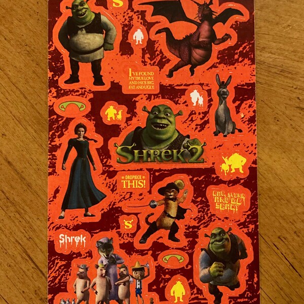 Vintage Shrek Sticker - Etsy
