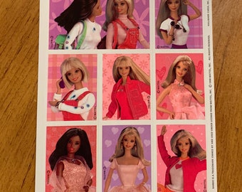 Vintage BARBIE Sticker Labels Sheet | Etsy