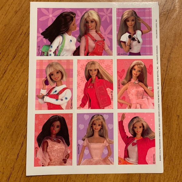 Barbie Stickers for Girls - Etsy