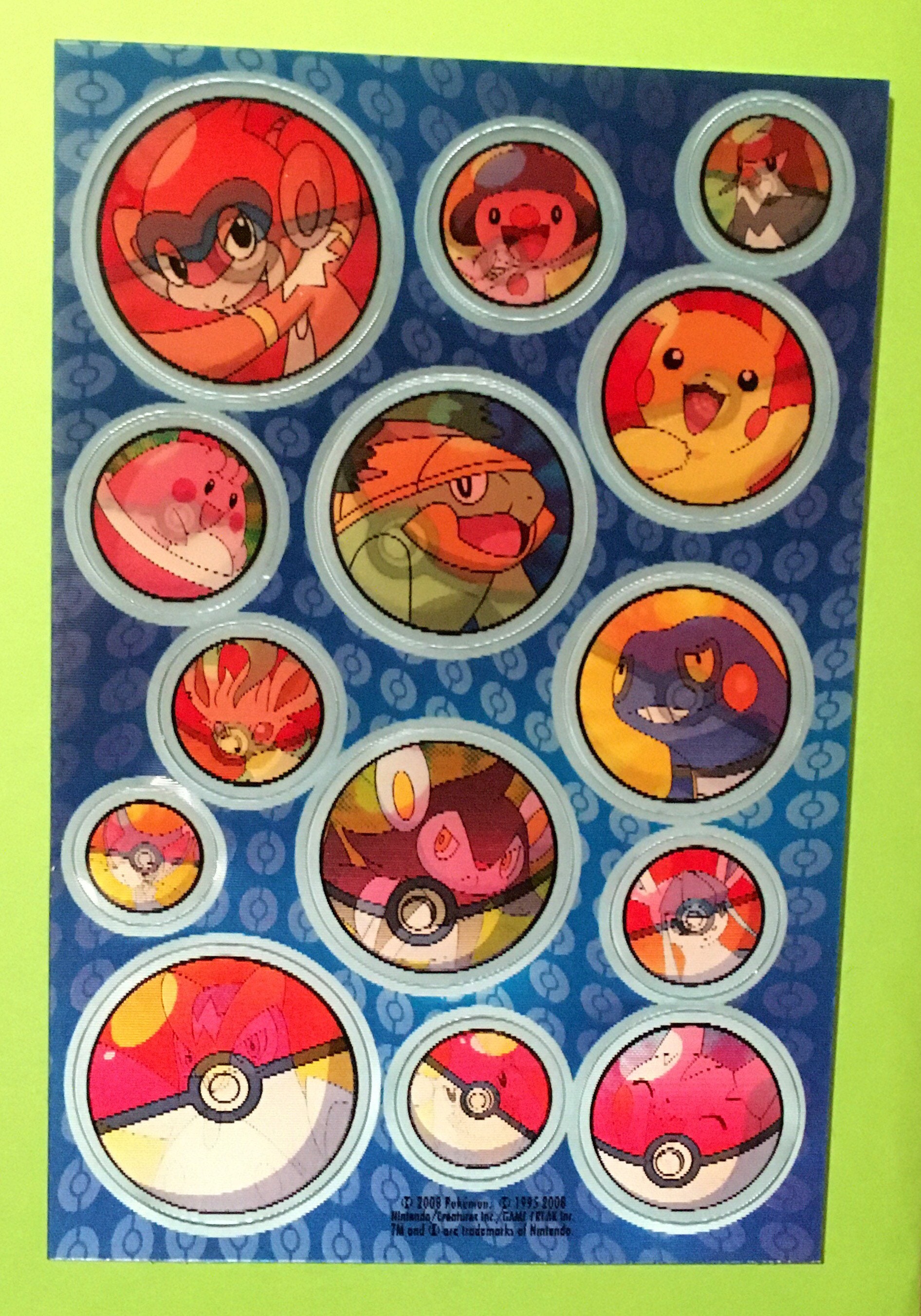 Pokemon Pokeball Hologram 3D Stickers | Etsy