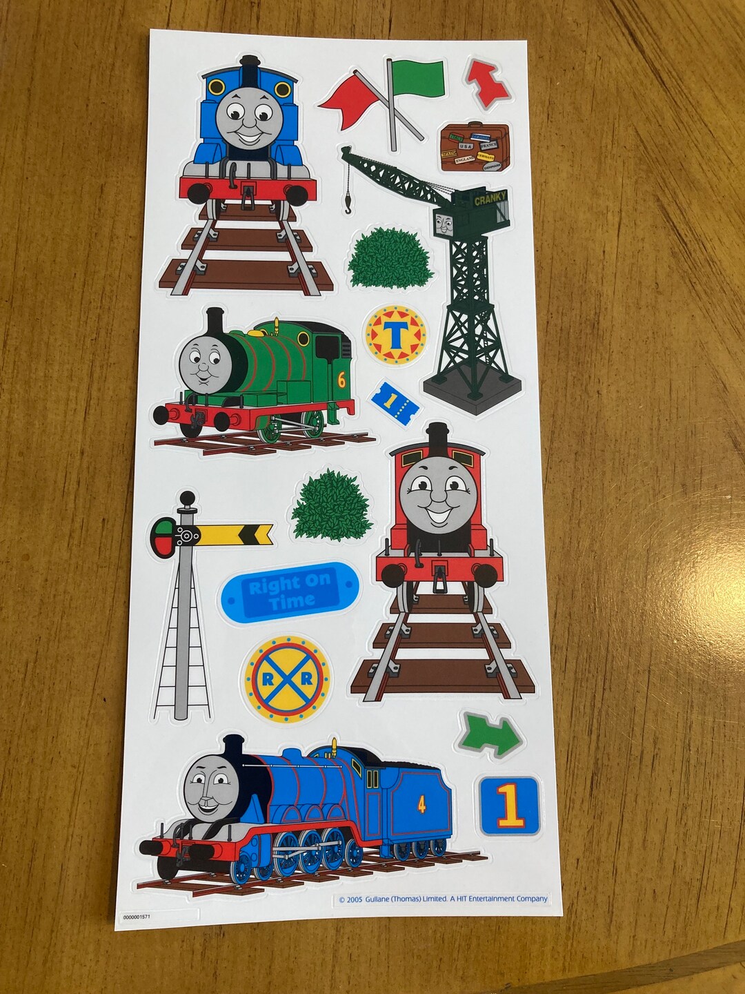 Vintage Thomas & Friends LARGE Sticker Sheet - Etsy