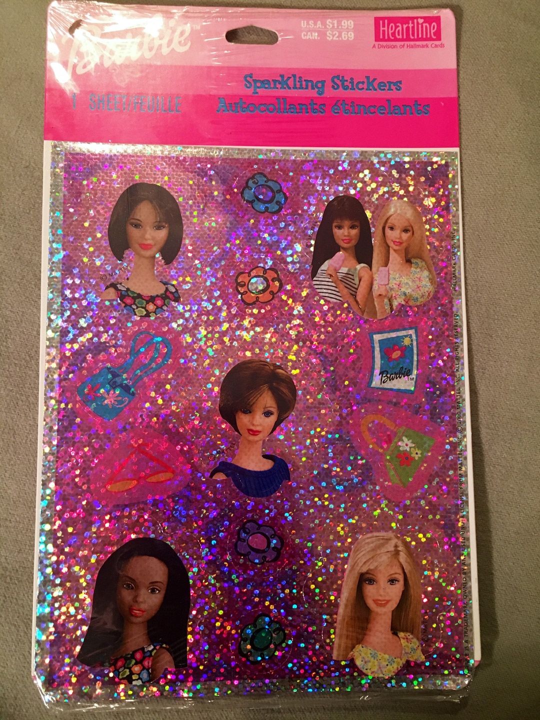 Vintage BARBIE Holographic Sealed Sticker Sheet - Etsy