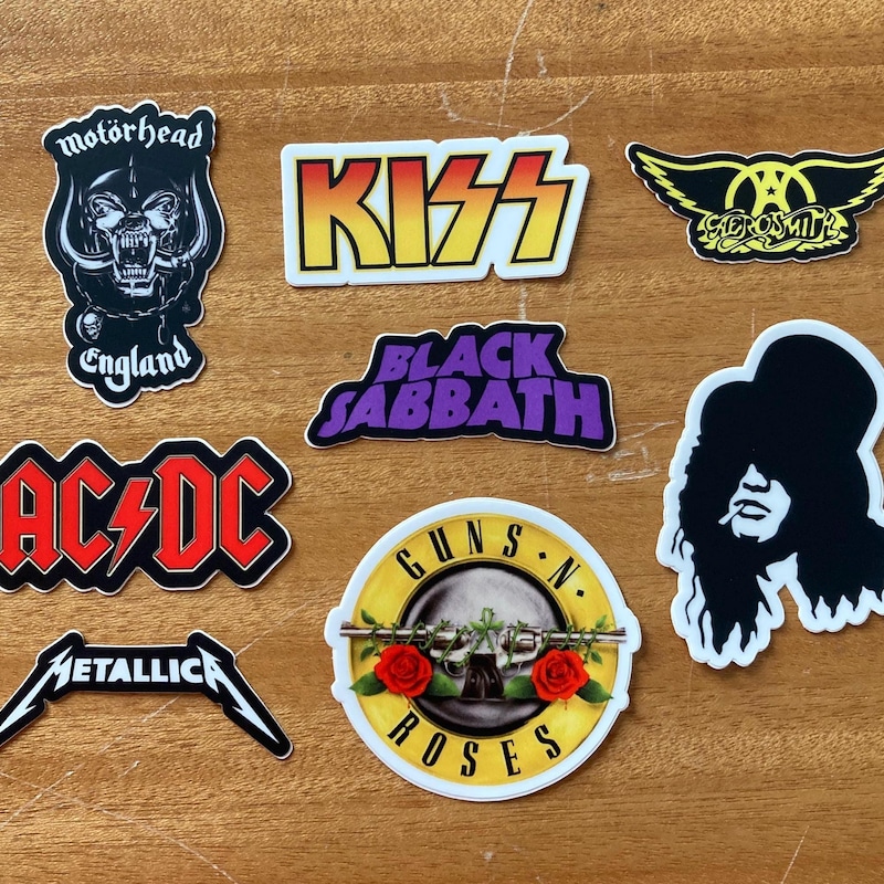 Rock Band Stickers - Etsy