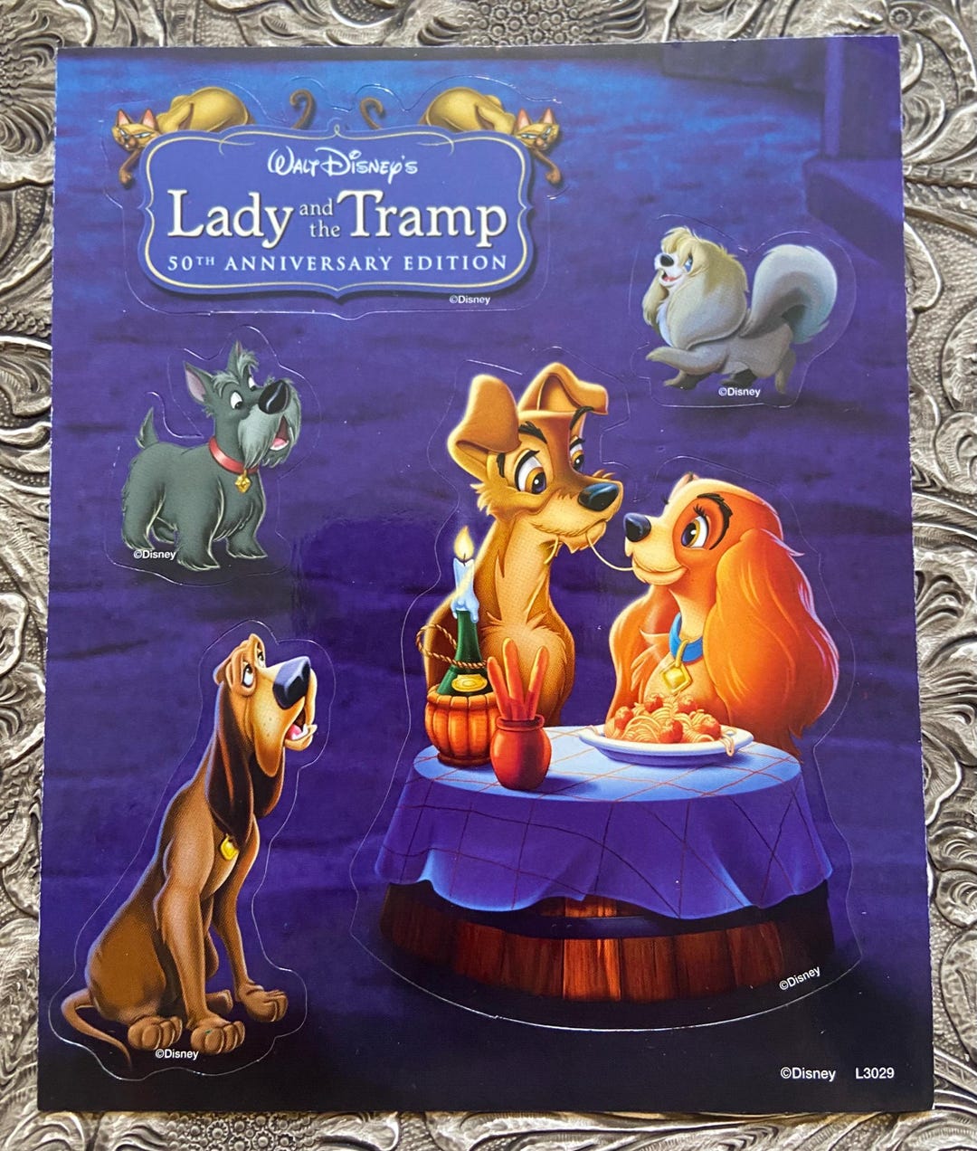 Lady and the Tramp 50th Anniversary Stickers - Etsy