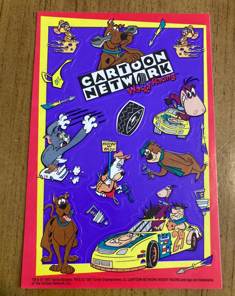 90s Cartoon Network Sticker Sheet - Etsy