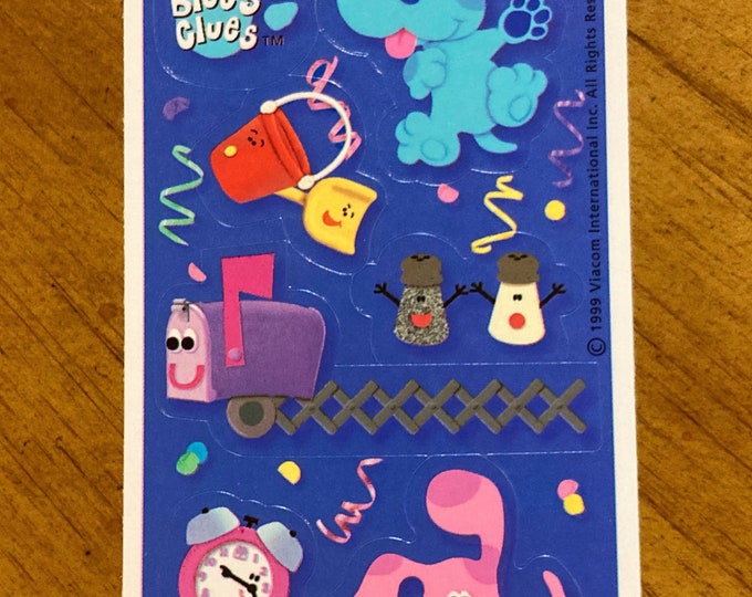 Blues Clues Vintage Sticker Sheet - Etsy