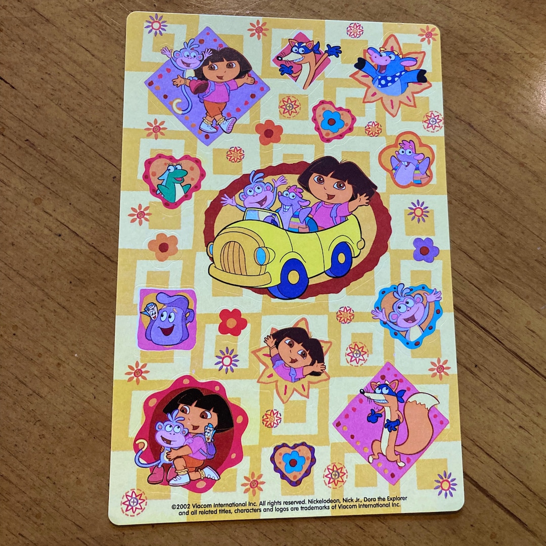 Vintage Dora the Explorer Sticker Sheet - Etsy