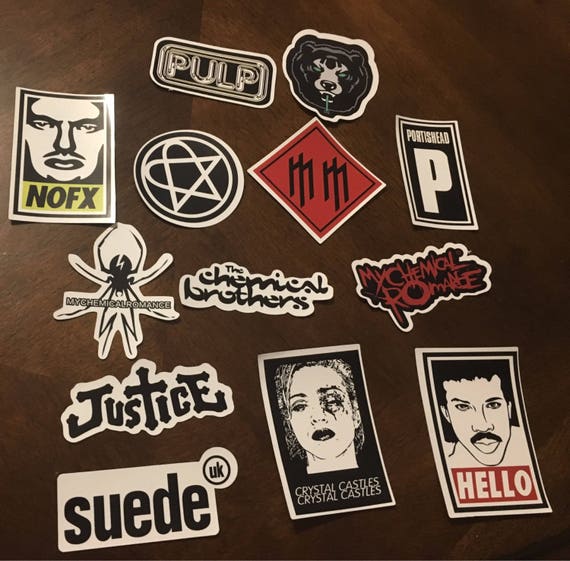 Band Stickers | Etsy