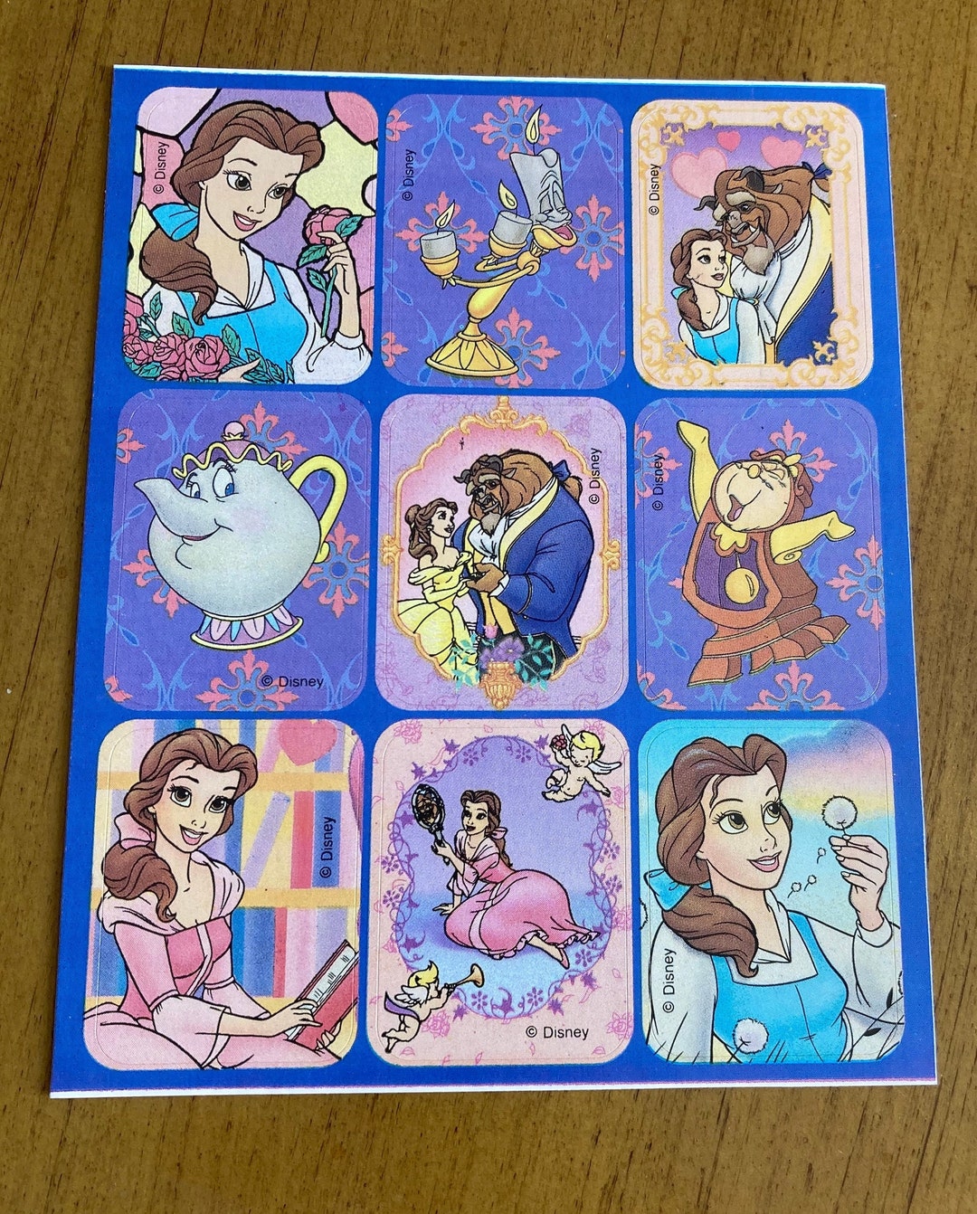 Belle Beauty and the Beast Sticker Sheet - Etsy