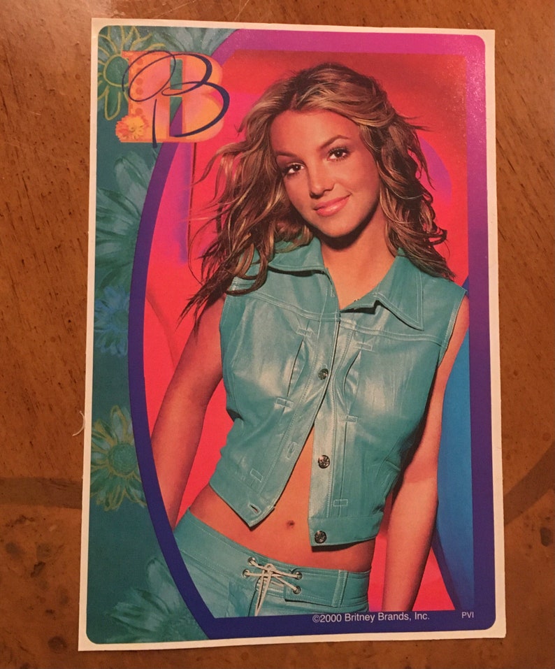 VINTAGE Large Britney Spears Sticker | Etsy