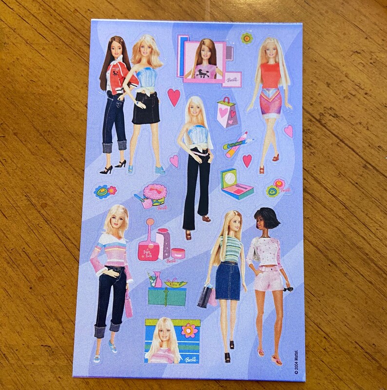 BARBIE Sticker Sheet - Etsy
