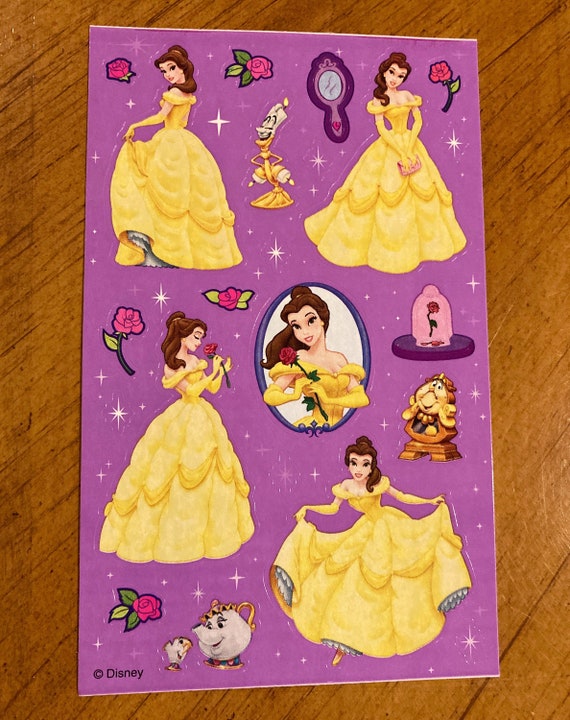 Belle Beauty and the Beast Sticker Sheet | Etsy
