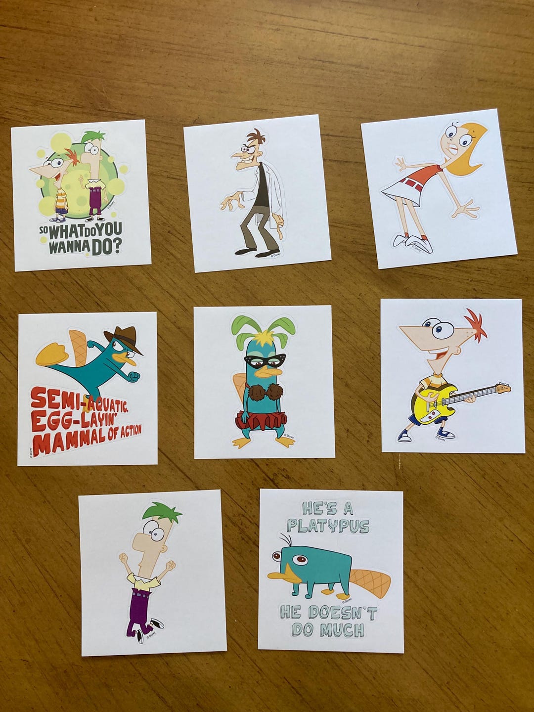 Phineas and Ferb Sticker Set - Etsy