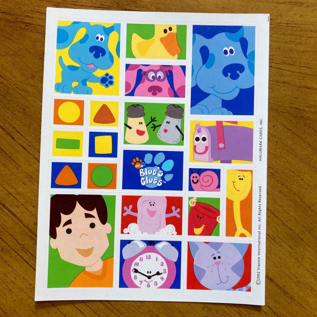 Vintage Blues Clues Stickers - Etsy