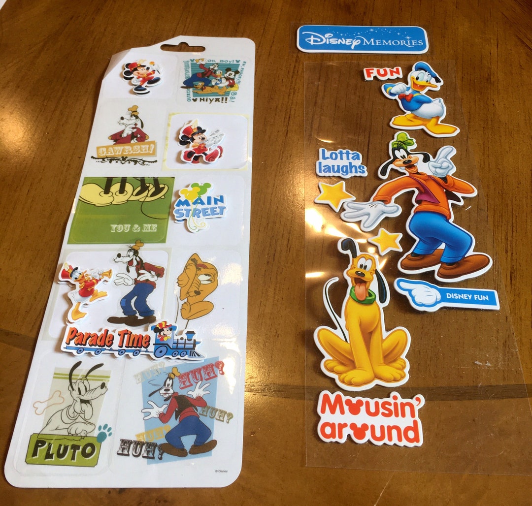 Set of Large 3D Disney Scrapbooking Stickers - Etsy