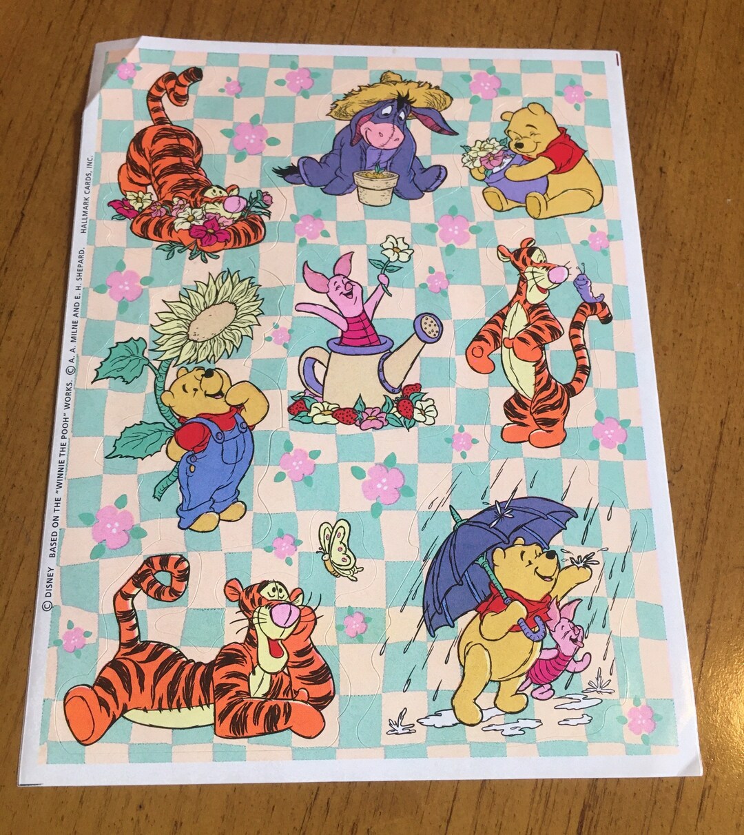 Vintage Winnie the Pooh Sheet - Etsy Australia