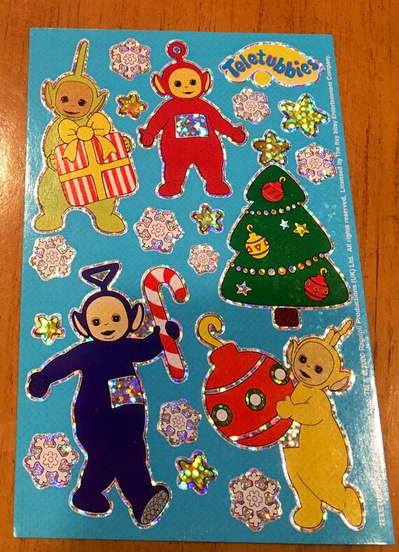 Vintage Teletubbies Christmas Stickers | Etsy