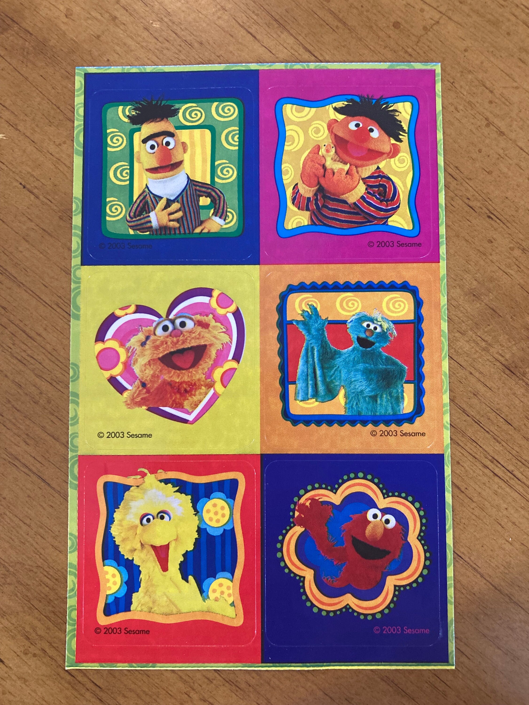Vintage Sandylion Sesame Street Stickers - Etsy