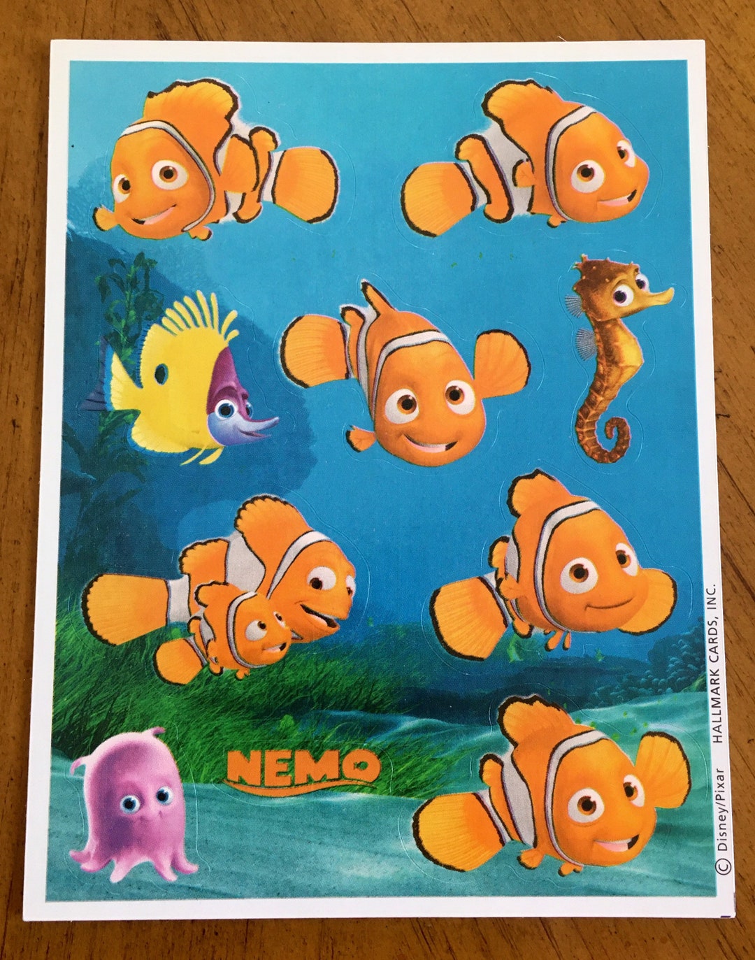 Vintage Finding Nemo Stickers - Etsy
