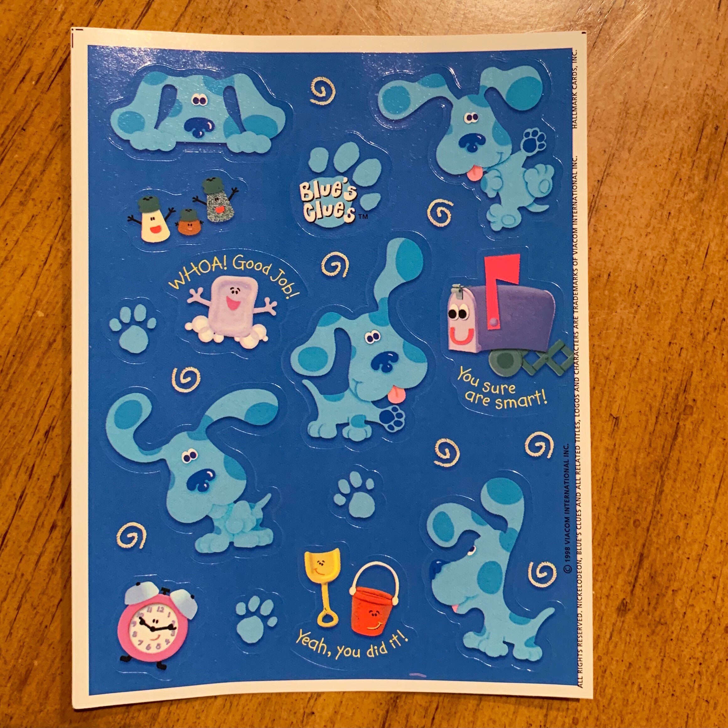 1998 Vintage Blues Clues Stickers - Etsy