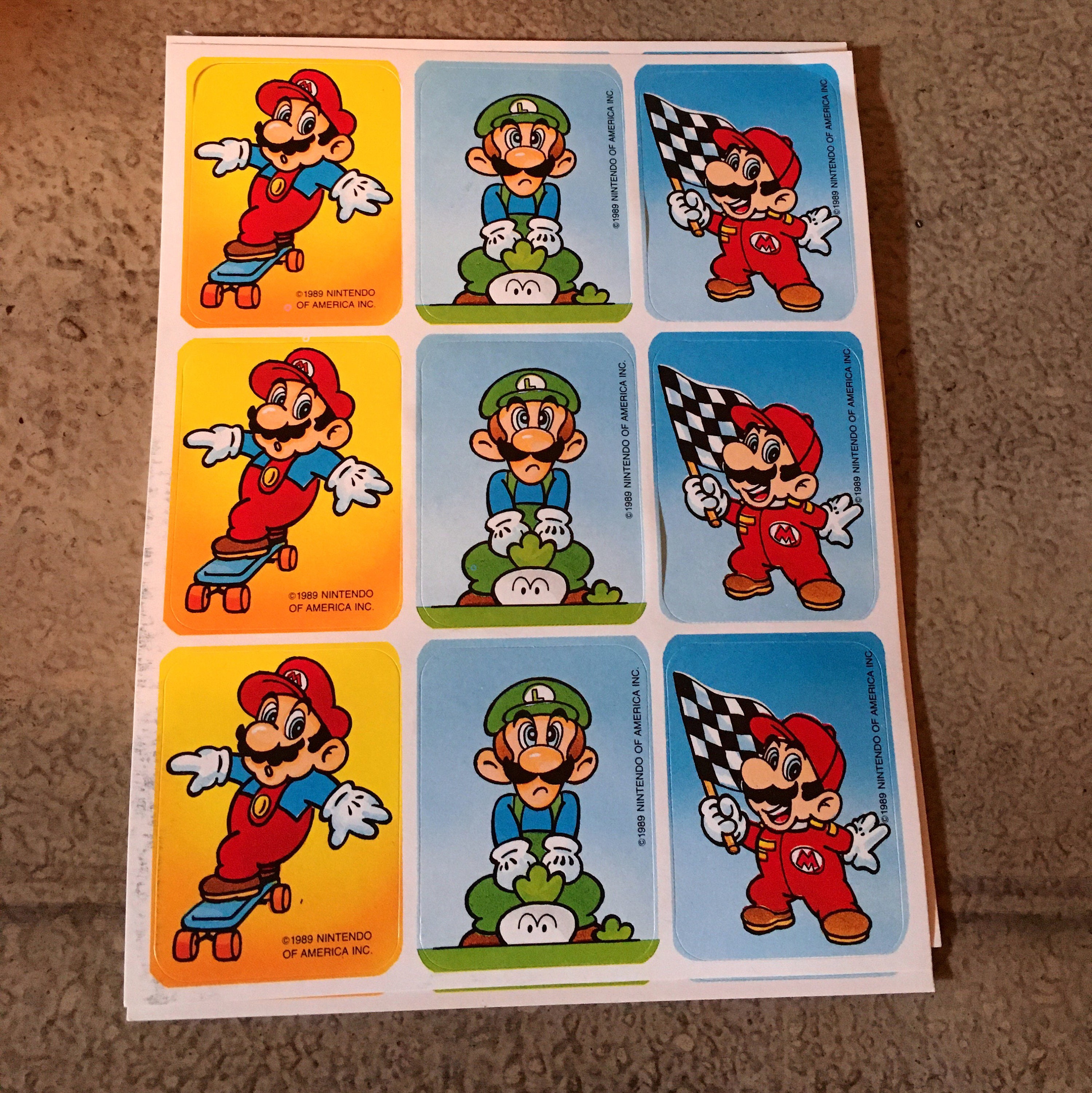 Papel Luigi Pegatina Estrella