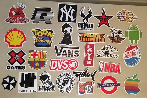 Logos and Brands Stickers | Etsy