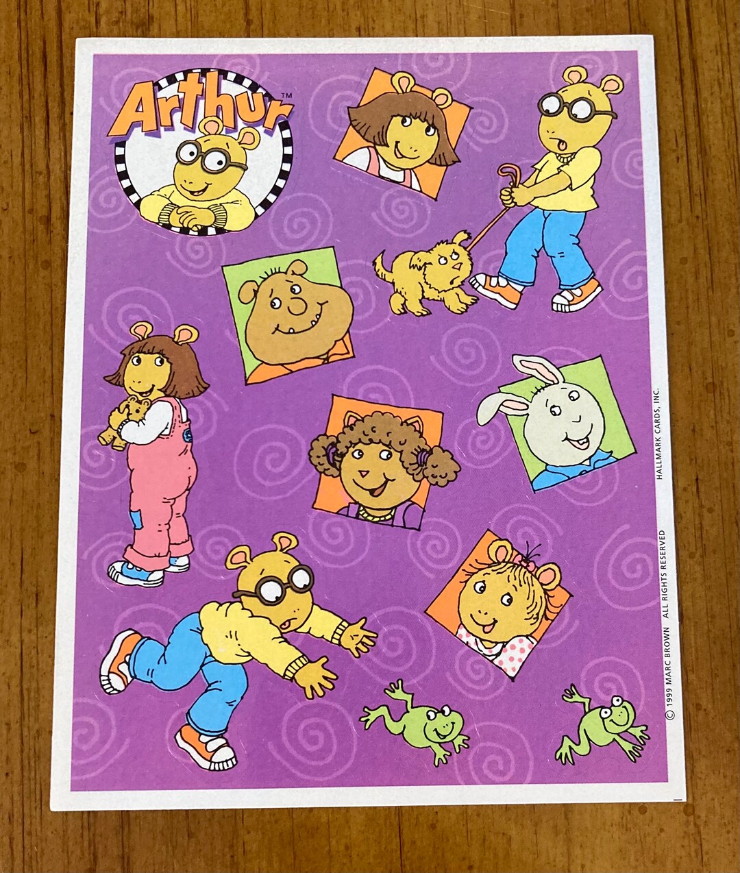 Vintage Arthur DW Buster Binky Francine Childhood Memories Stickers - Etsy