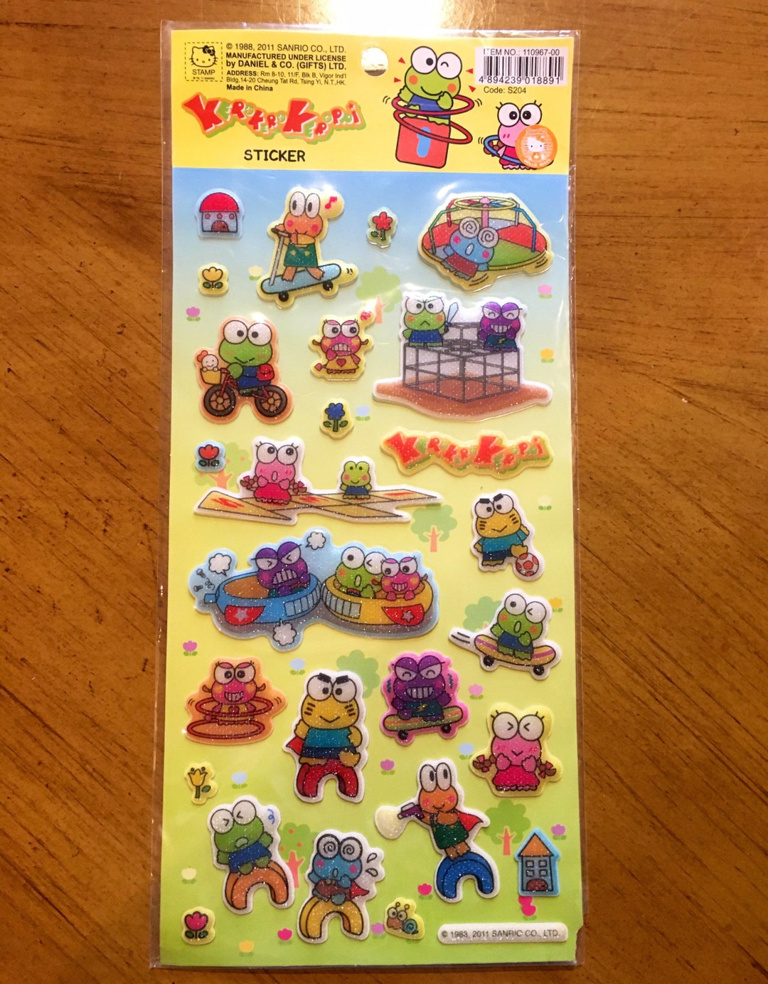 2011 Puffy Keroppi Sticker Sheet - Etsy