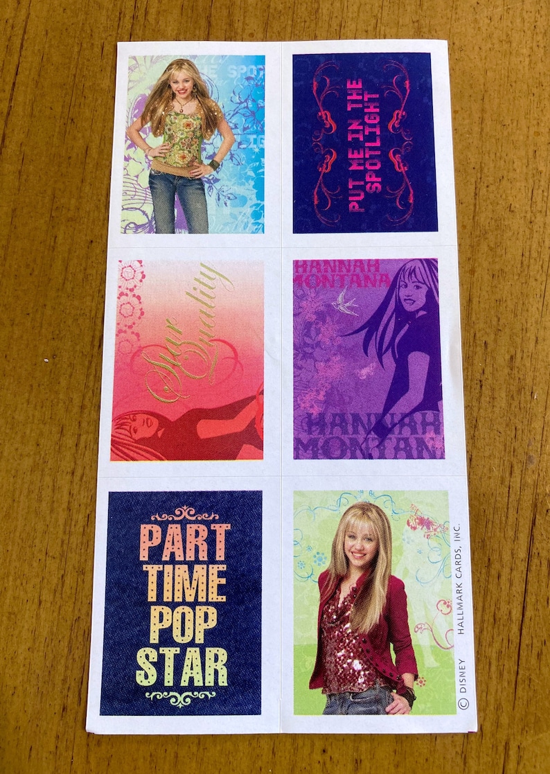 Hannah Montana Sticker Sheet - Etsy