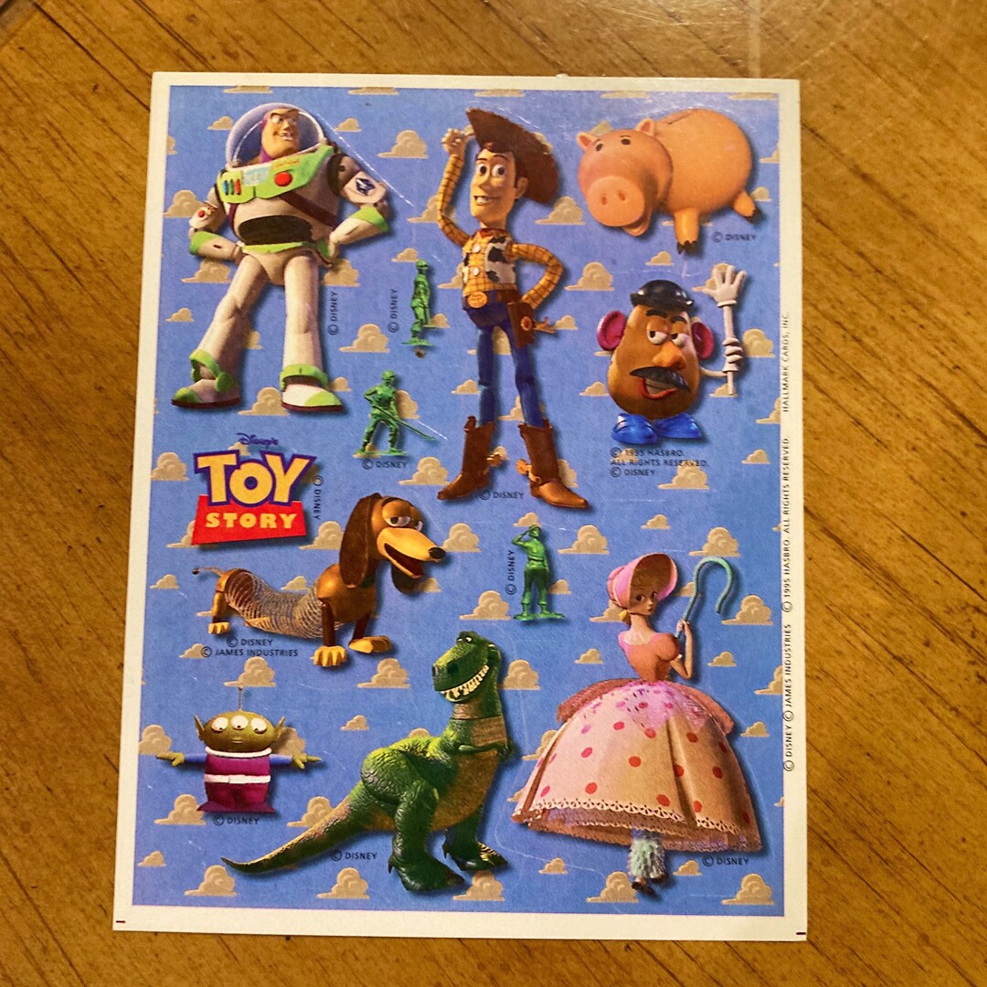 Vintage Toy Story Sticker Sheet - Etsy