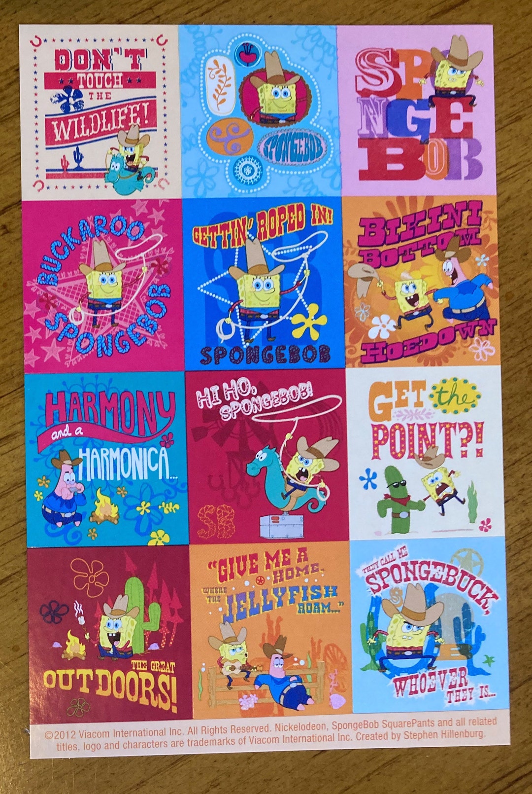 Vintage Spongebob Stickers - Etsy