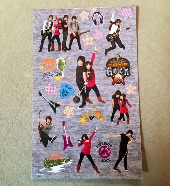 Vintage CAMP ROCK Stickers | Etsy