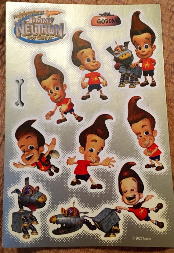 Vintage Jimmy Neutron Stickers | Etsy