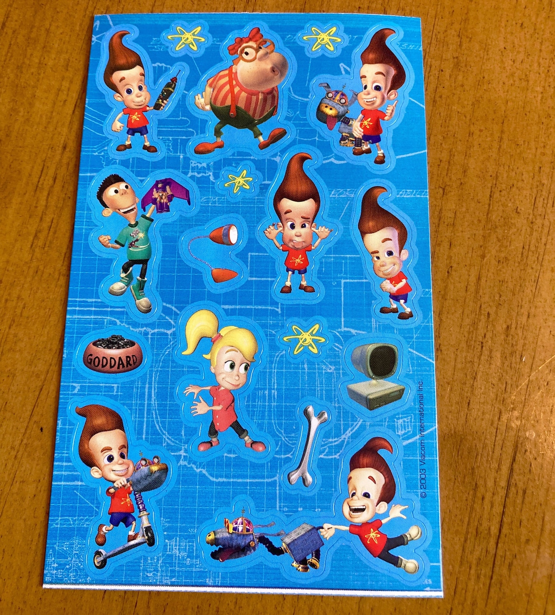 Vintage Jimmy Neutron Sticker Sheets - Etsy