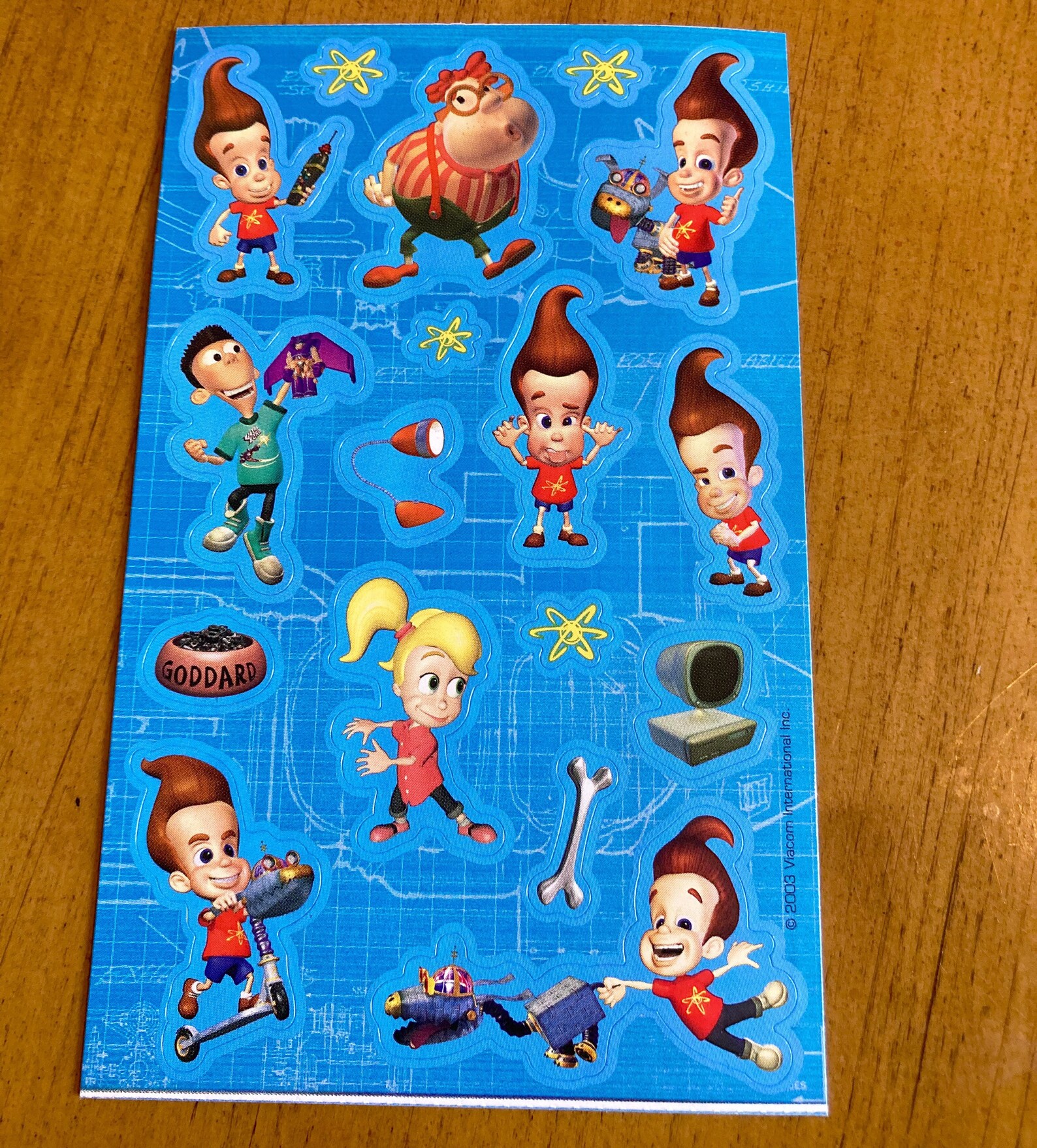 Vintage Jimmy Neutron Sticker Sheets - Etsy