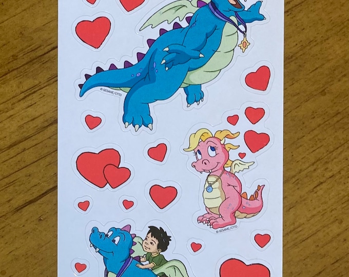 PBS Kids Dragon Tales and Friends Sticker Sheet - Etsy Canada