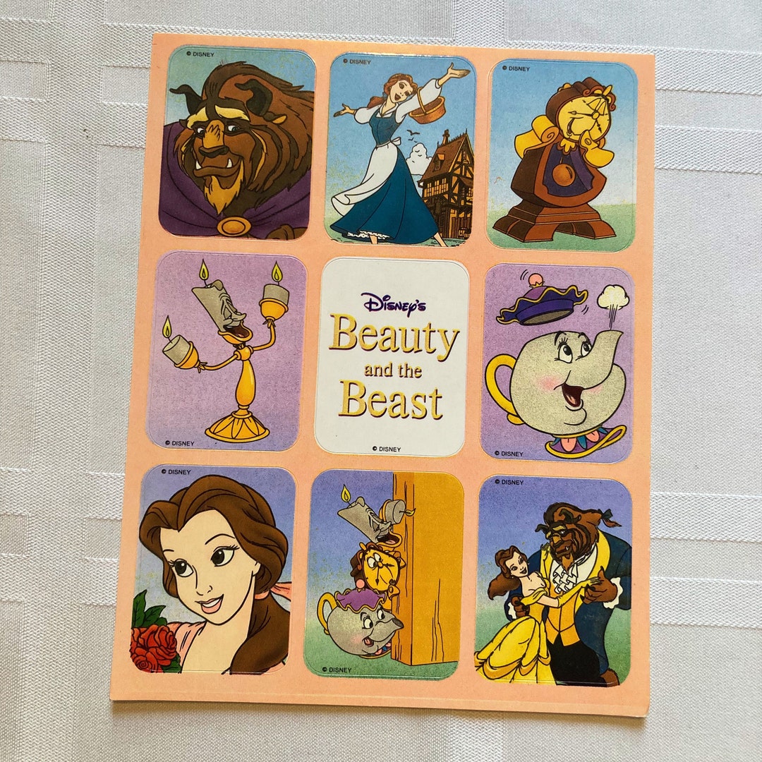 Belle Beauty and the Beast Sticker Sheet - Etsy