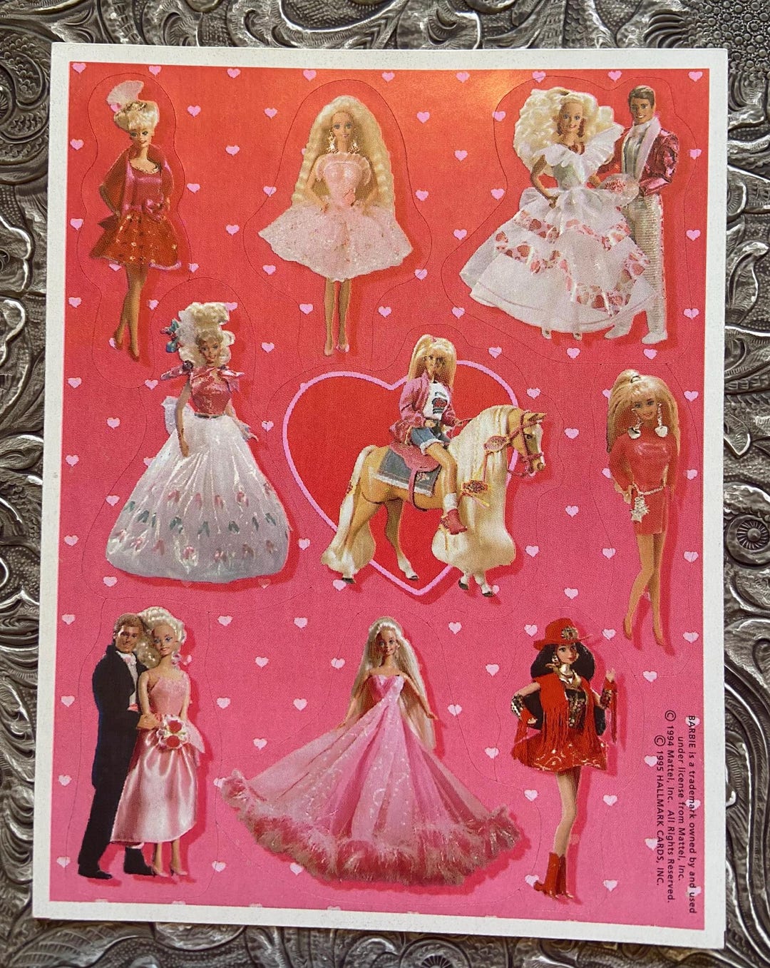 Vintage 90s Party BARBIE Sticker Sheet - Etsy