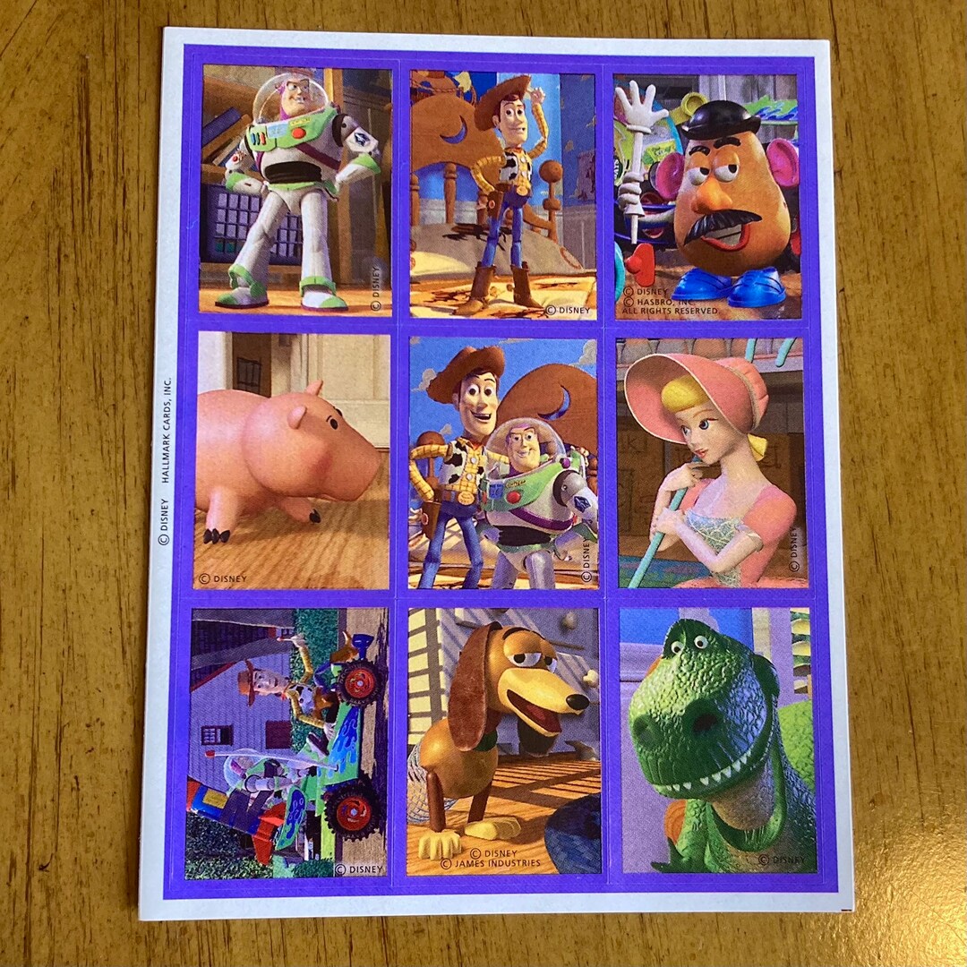 Vintage Toy Story Sticker Sheet - Etsy
